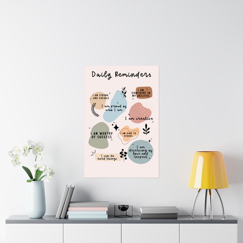 Boho Classroom Decor, Positive Affirmations for students, Therapist Wa ...